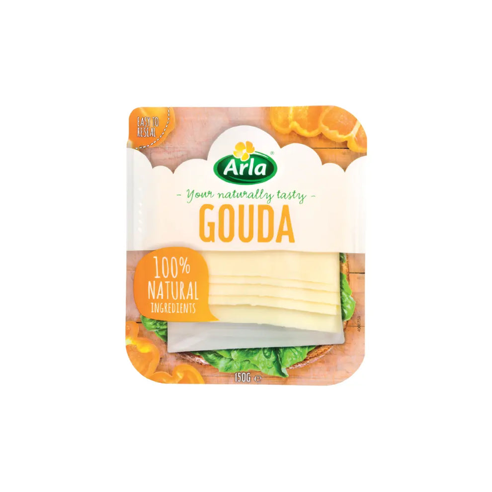 Arla Gouda Cheese Slices 150g - Premium Arla Gouda Cheese