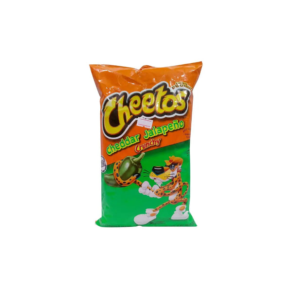 Cheetos Cheddar Jalapeno Crunchy Chips 226.8g - Bold Cheesy Spicy Snack