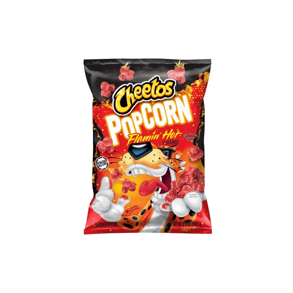 Buy Cheetos Flamin' Hot Popcorn 184g - Spicy Imported Snack