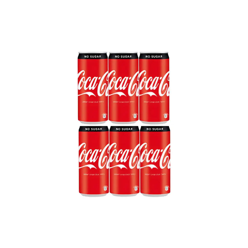 Coca-Cola Zero Sugar 330ml (Pack of 6) - Imported Soft Drink