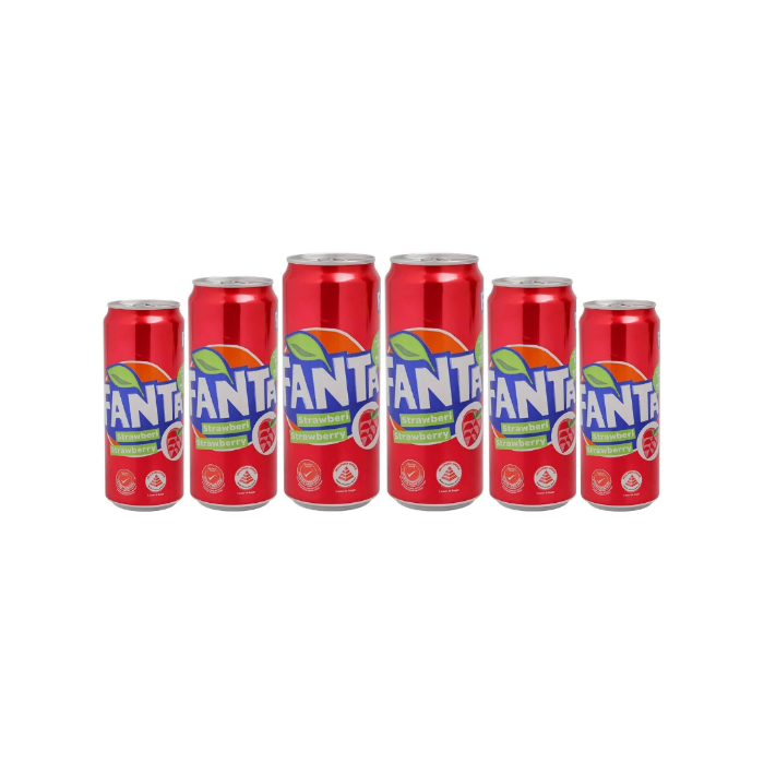 Fanta Strawberry Flavoured Drink, 320ml (Pack of 6)