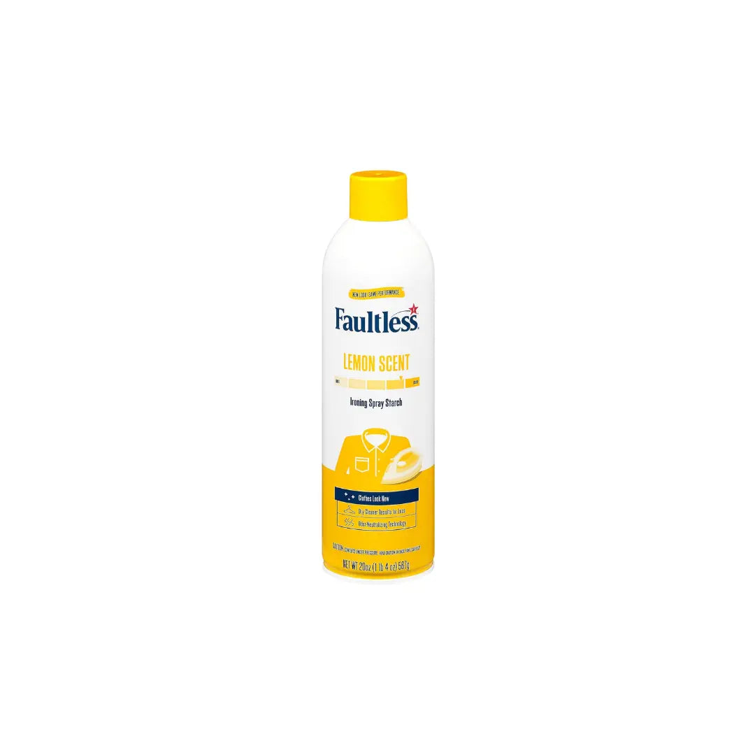 Faultless Spray Starch H. Lemon 567g - Crisp & Lemon-Scented Starch