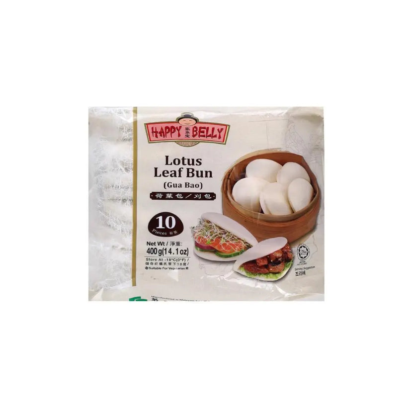 Happy Belly Lotus Leaf Bao Bun 400g - Delicious Asian Steamed Buns