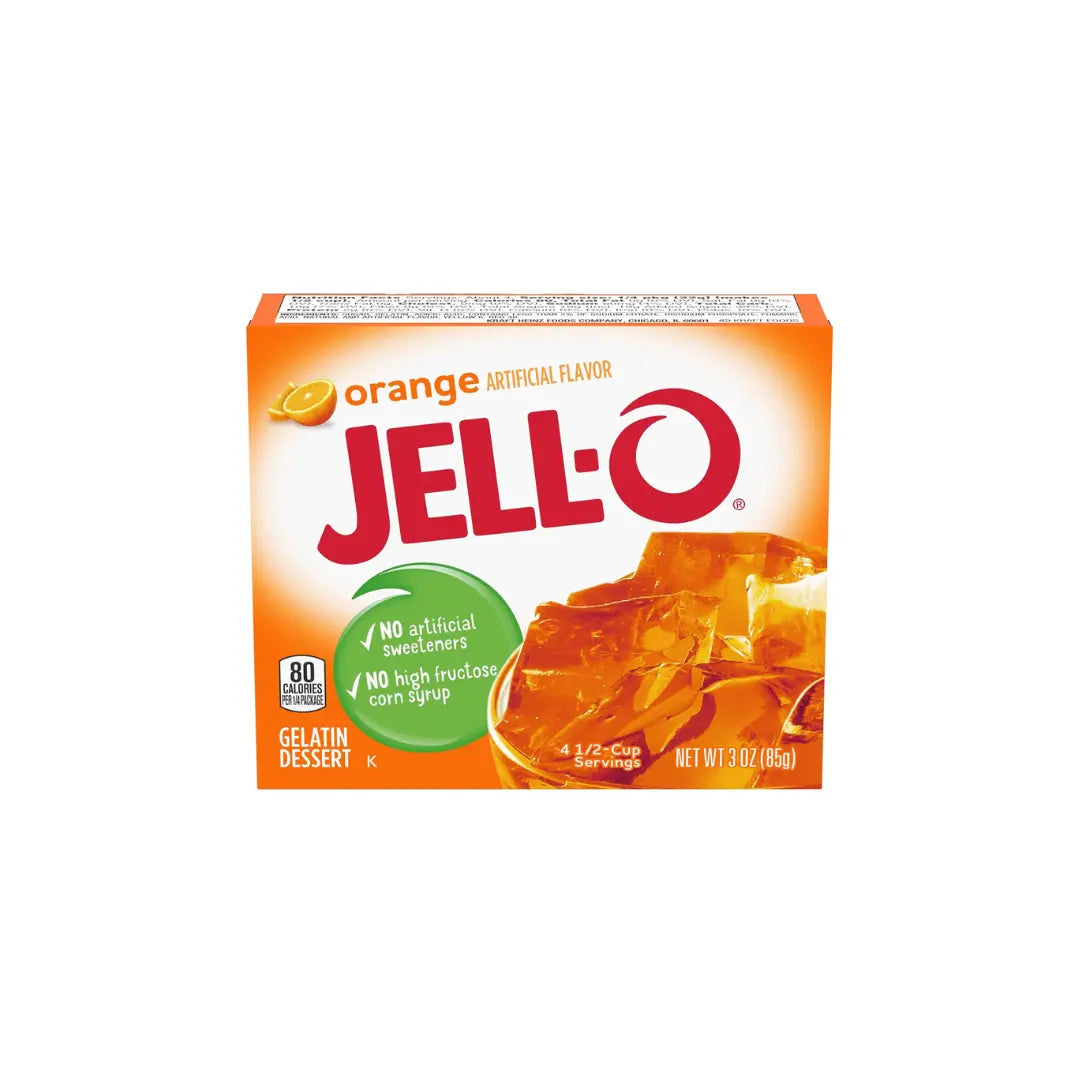 Jell-O Orange Gelatin Dessert 85g (Pack of 2) – Refreshing & Easy Dessert