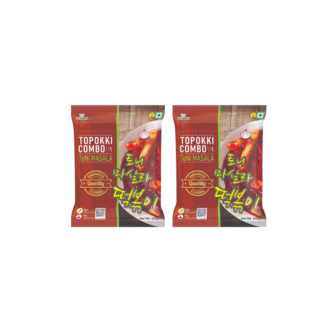 KS FOODS Topokki ToNi Masala 250g (Pack of 2)