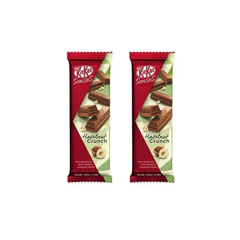 KitKat Senses Hazelnut Crunch 120g (Pack of 2)