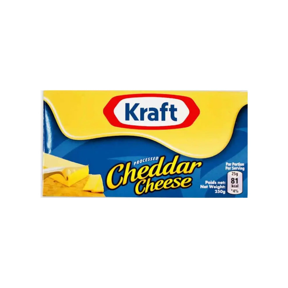 Kraft Cheddar Cheese 250g – Creamy, Rich Flavor for Cooking & Snacks