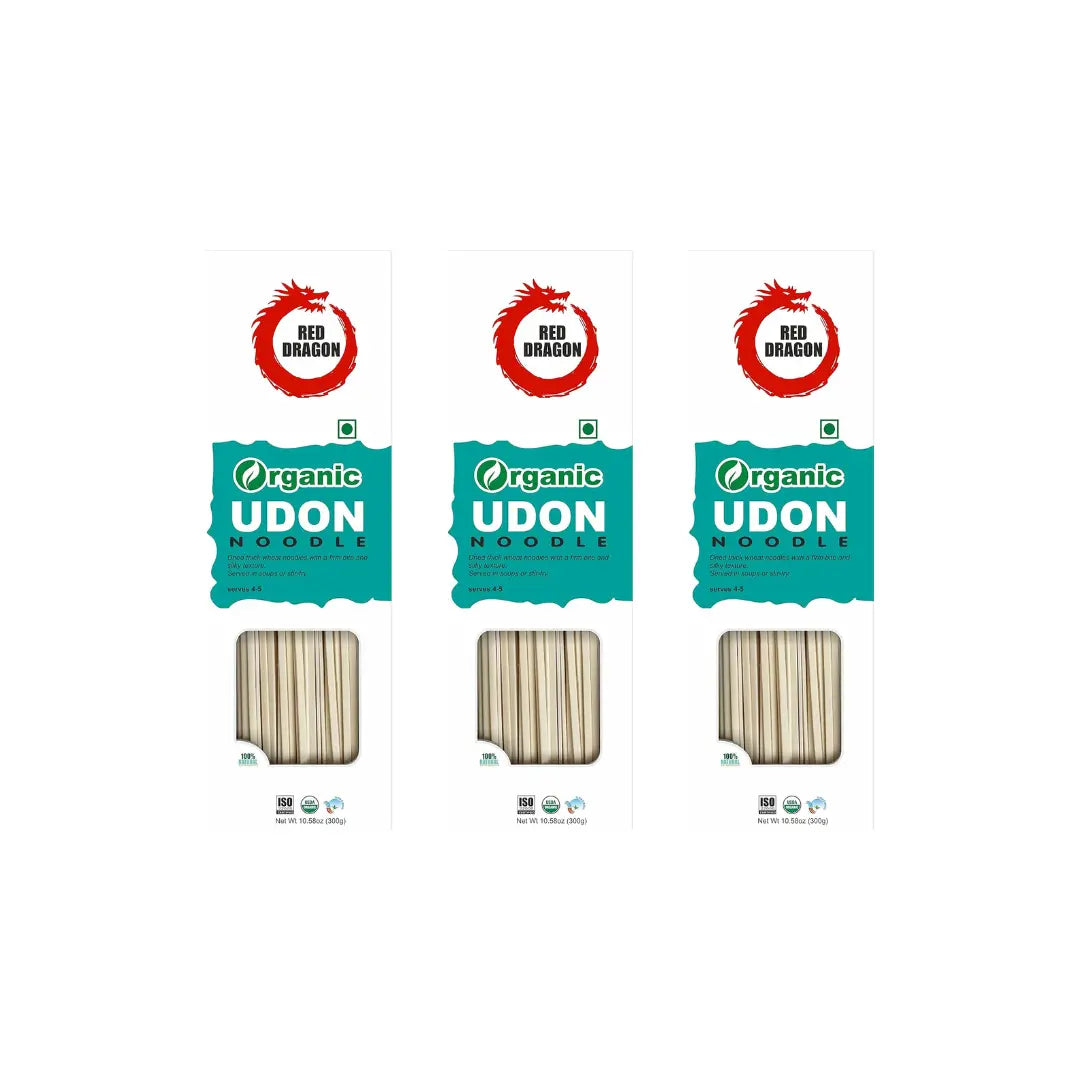 Buy Red Dragon Japanese Udon Noodles Fresh 300g (Pack of 3)