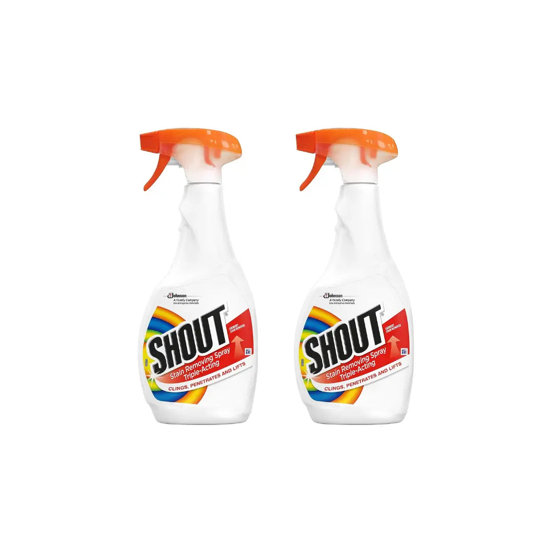 SHOUT Stain Remover Spray 500ml (Pack of 2) – Powerful Fabric Cleaner