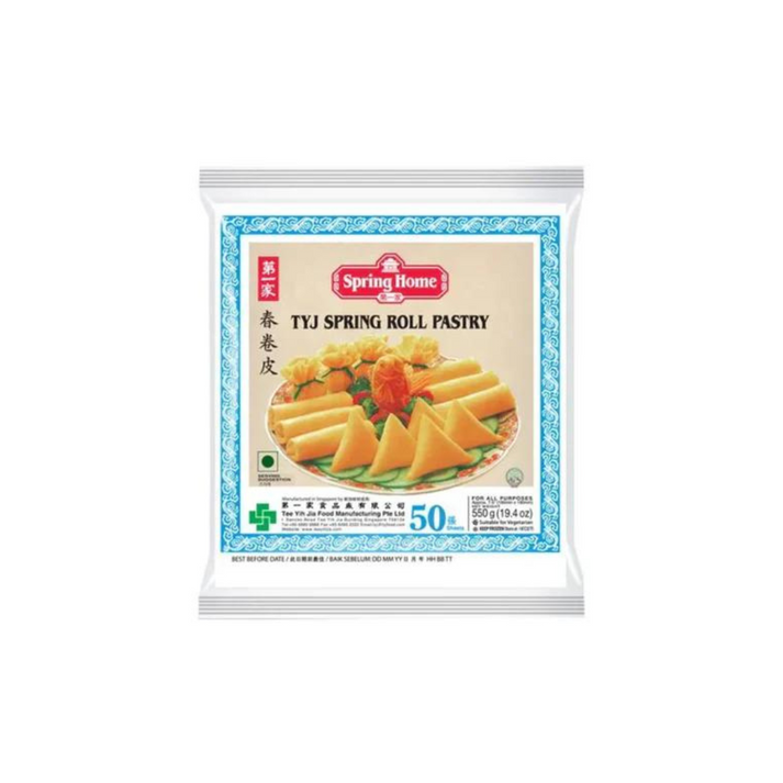 Buy Spring Home TYJ Spring Roll Pastry Sheets, 190mm (50 pcs) – Premium ...