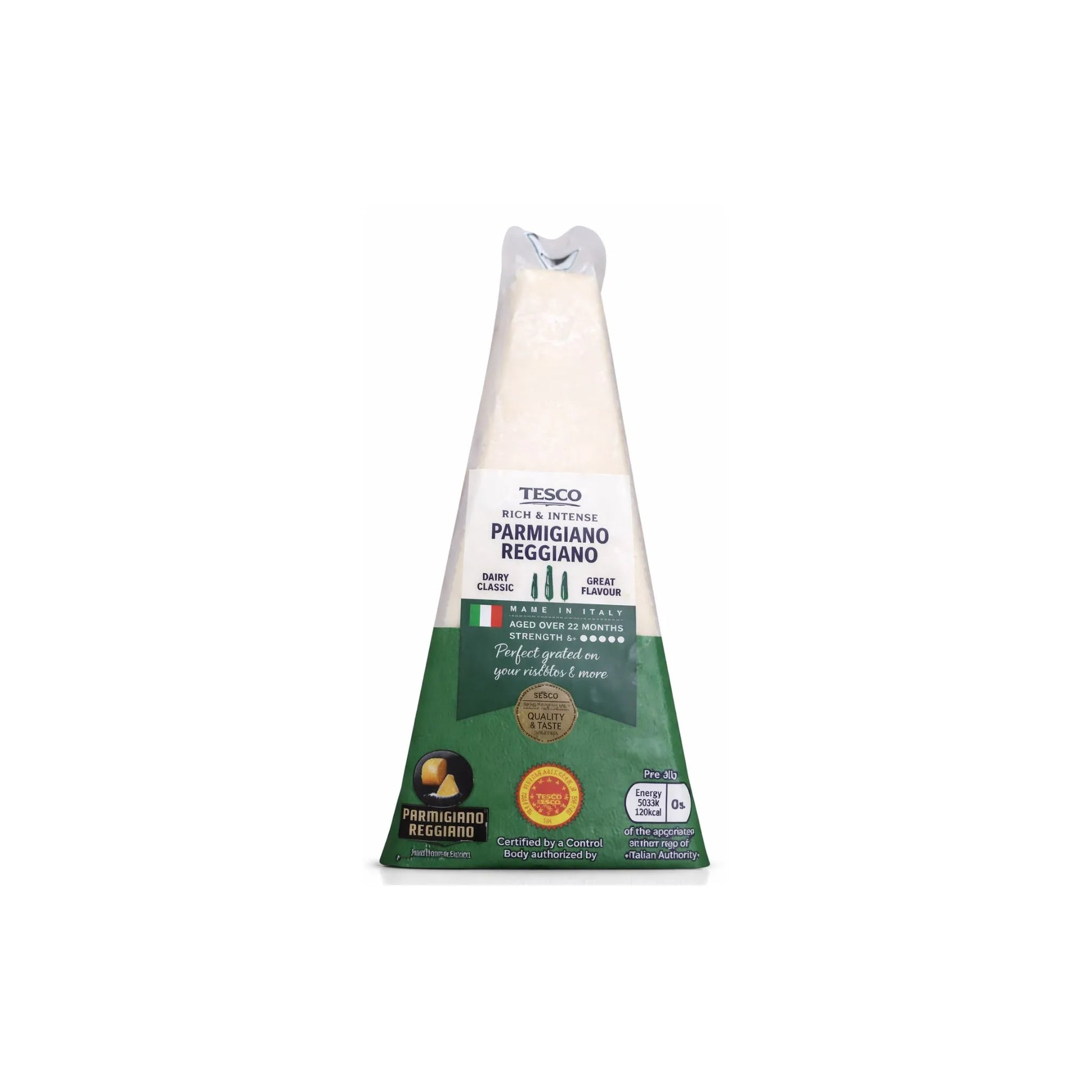 Tesco Parmigiano Reggiano Cheese 200g | Authentic Italian Parmesan