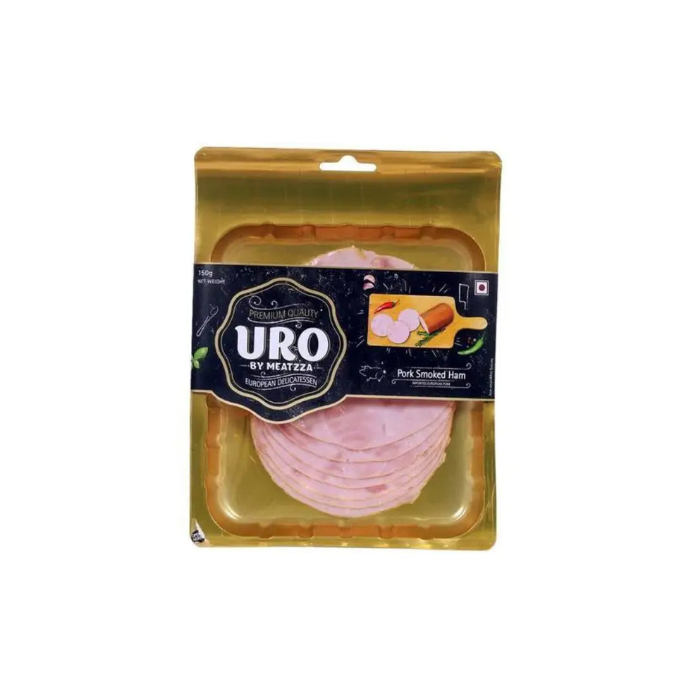Uro by Meatzza Pork Ham Slice 250g - Premium Pork Ham for Sandwiches